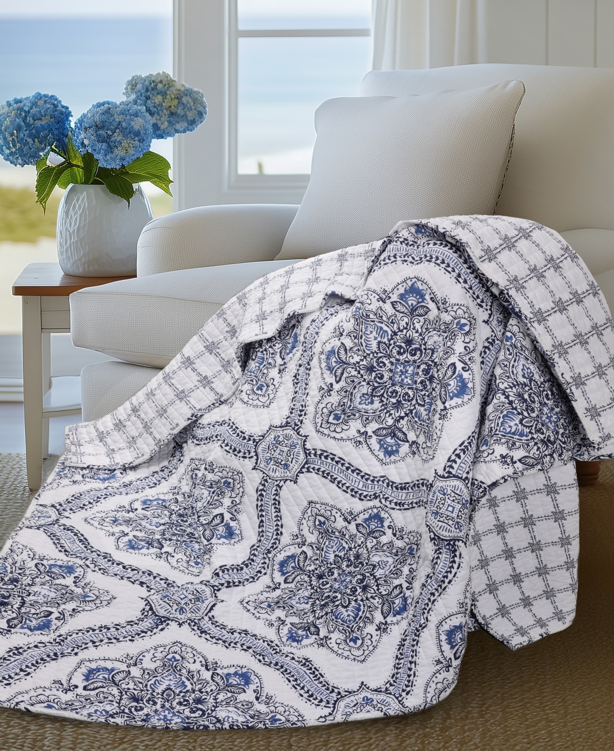 Click here for Levtex Home Lentana Reversible Quilted Throw  50 x... prices