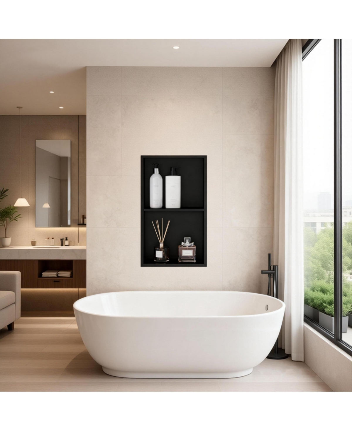 Click here for Homfan Modern Matte Black Stainless Steel Shower N... prices