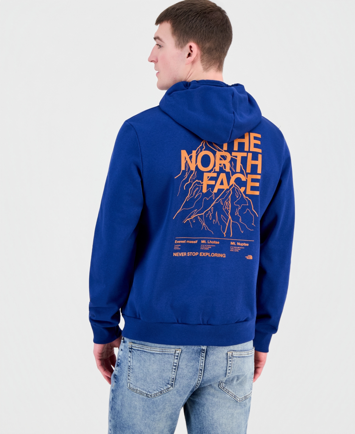 Click here for The North Face Mens Mtn Top Hoodie - Estate Blue prices