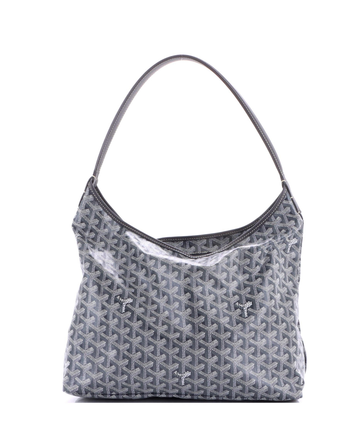 Click here for Pre-Owned Goyard Boheme Hobo Coated Canvas - Grey prices