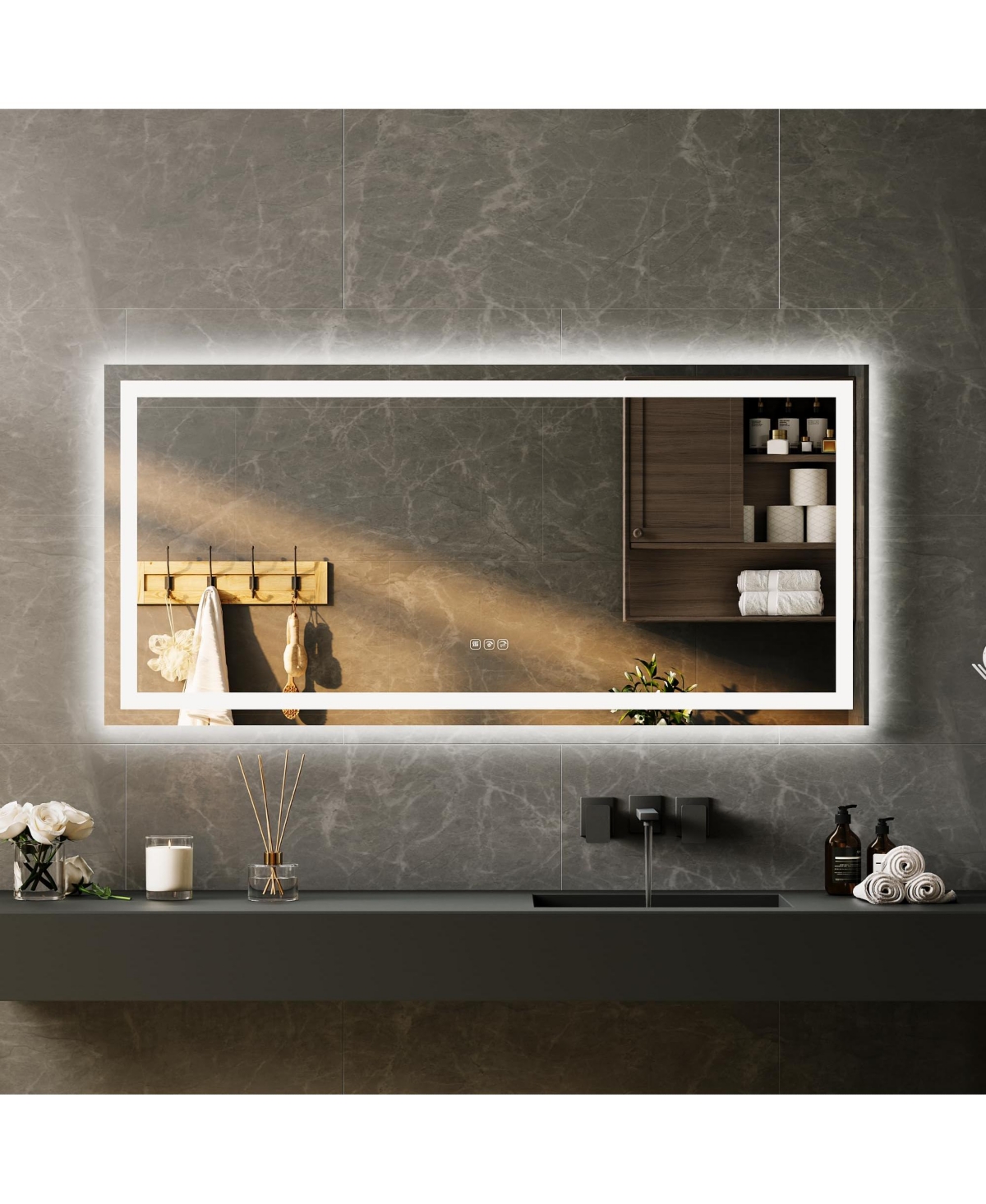 Click here for Homfan Led Bathroom Mirror with Lights  Front Lit... prices