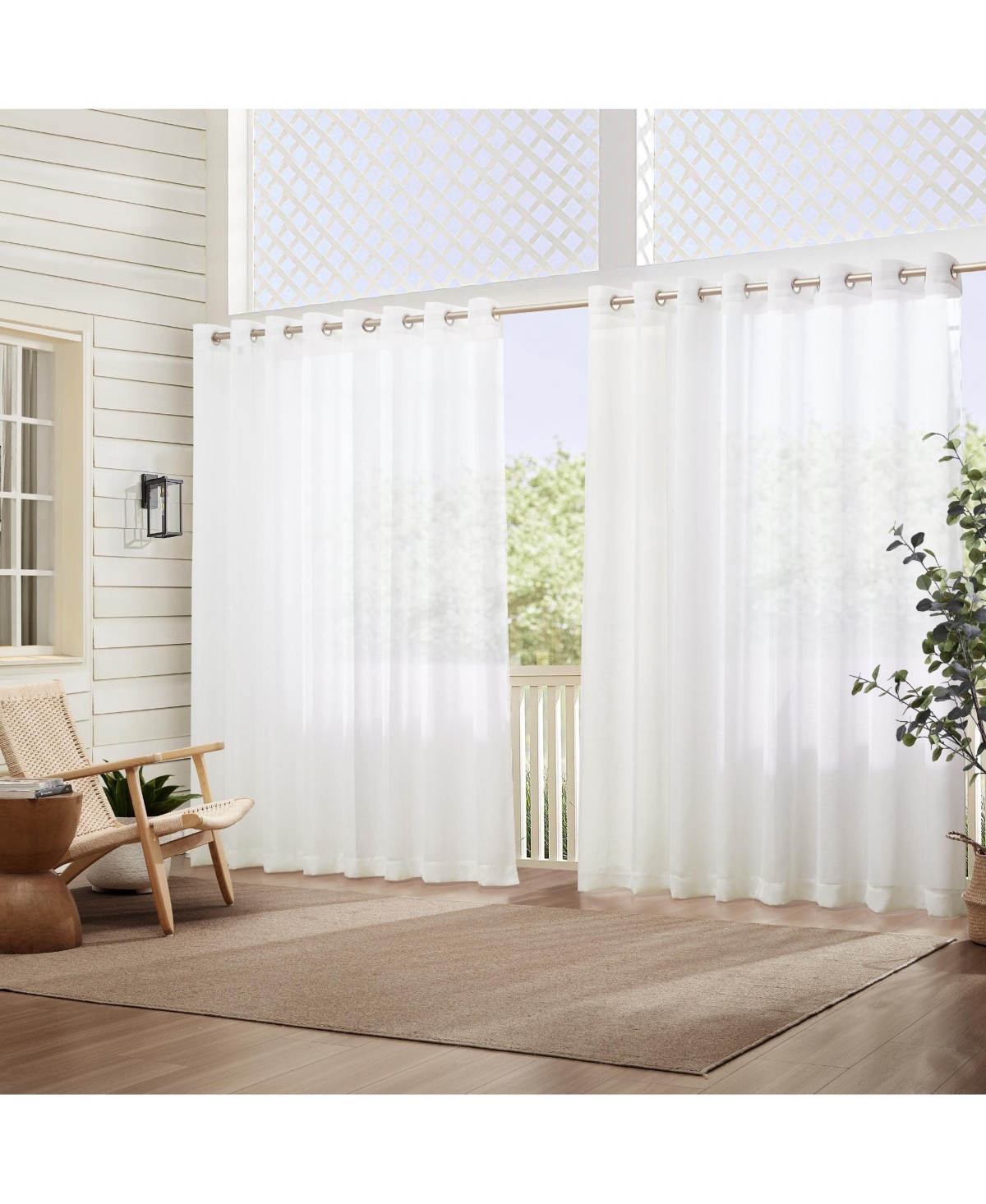 Click here for Elrene Home Fashions Carmen Sheer Extra Wide Indoo... prices