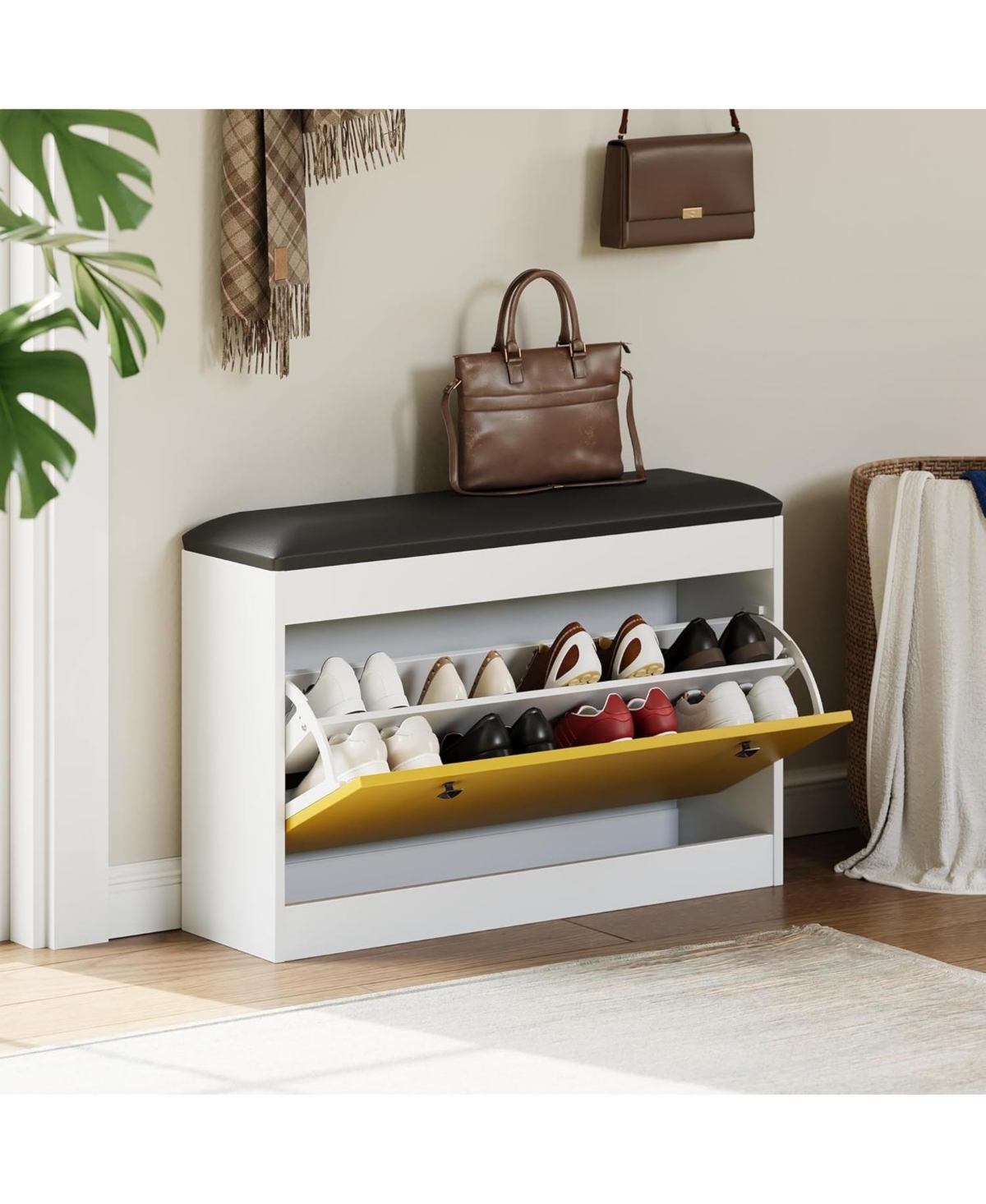 Click here for gaomon Shoe Storage Bench  31.5 in Shoe Organizer... prices