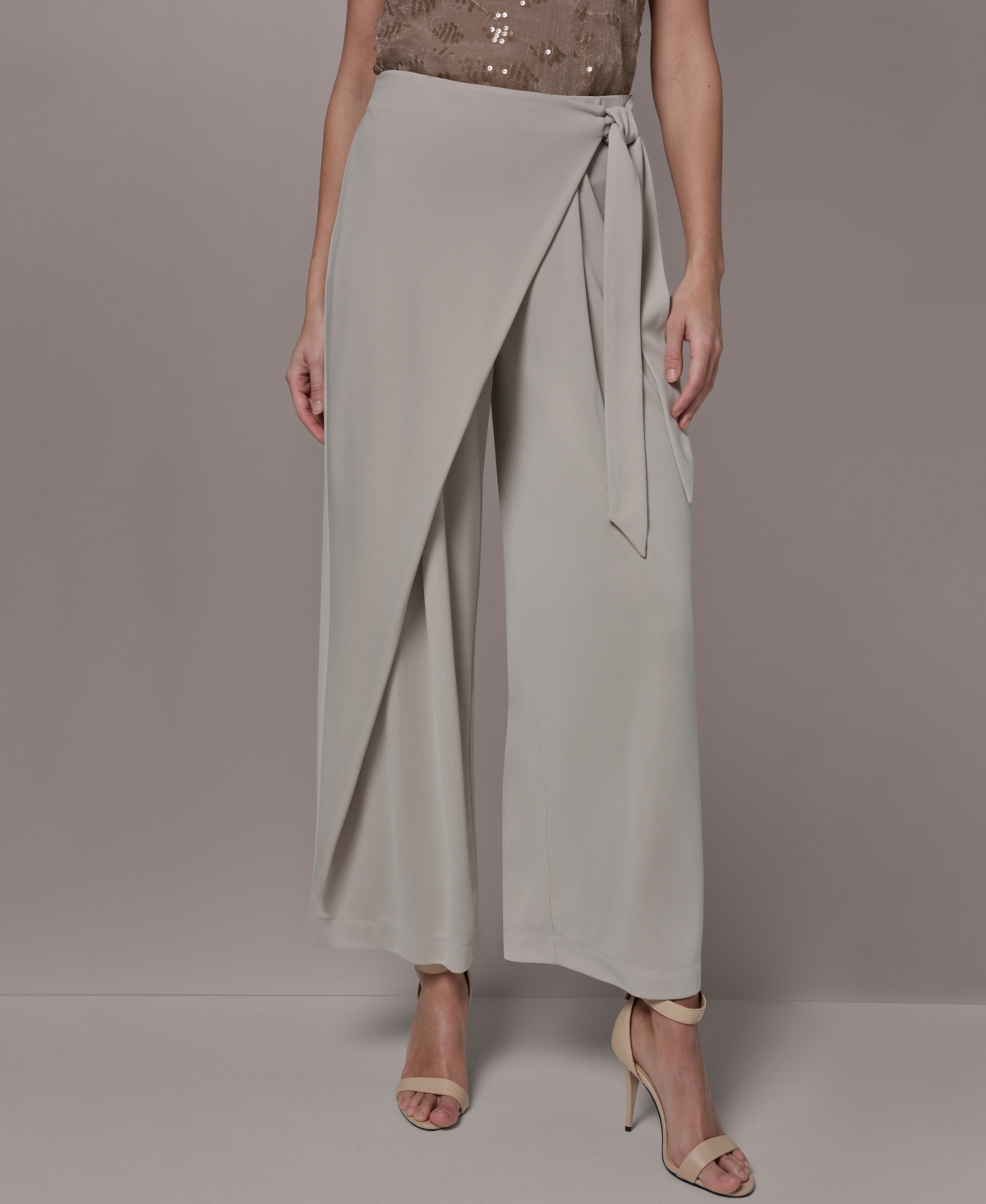 Click here for Donna Karan New York Womens Wrap Overlay Pants - T... prices