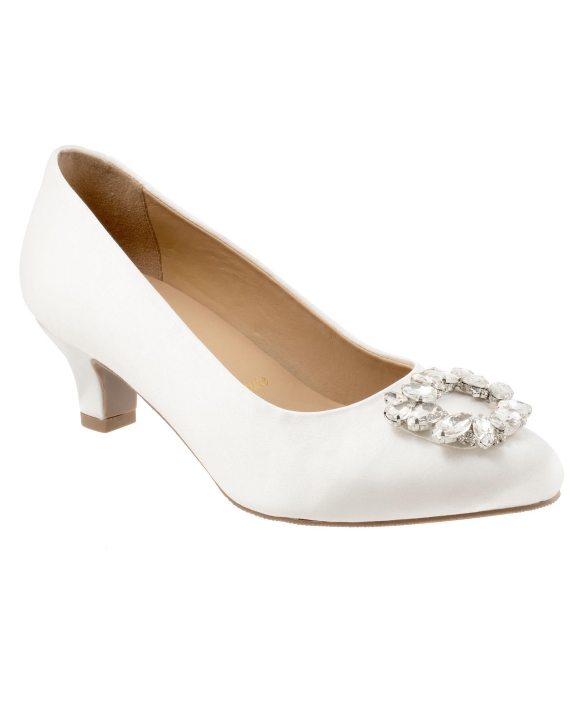 Click here for Trotters Womens Kate Bridal Pump - White satin prices