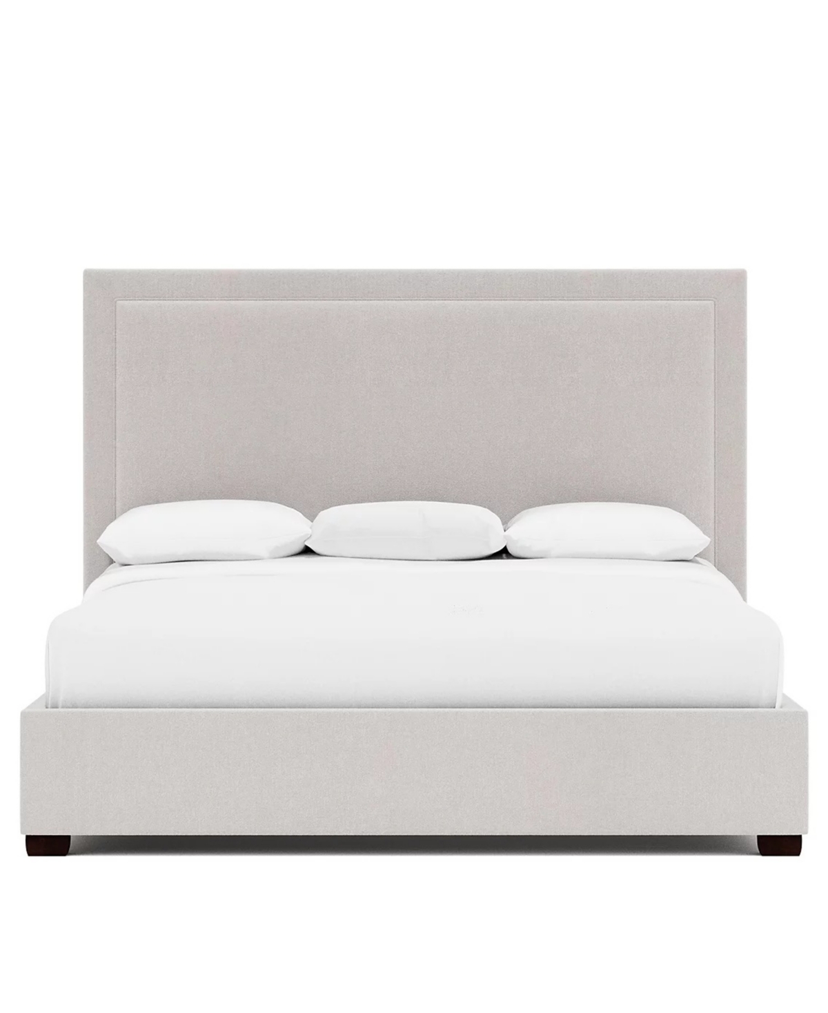 Click here for Morgan Queen Upholstered Storage Bed - Light Gray prices