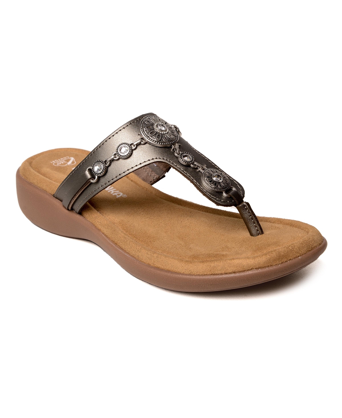 Click here for Minnetonka Womens Brecca Embellished Thong Sandals... prices