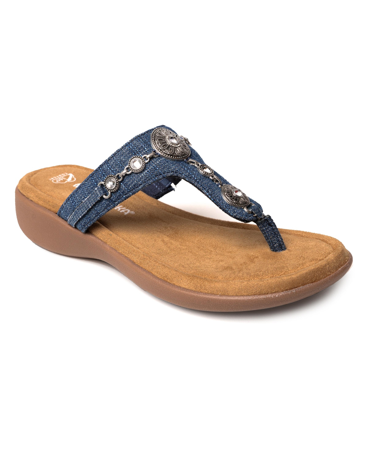 Click here for Minnetonka Womens Brecca Embellished Thong Sandals... prices
