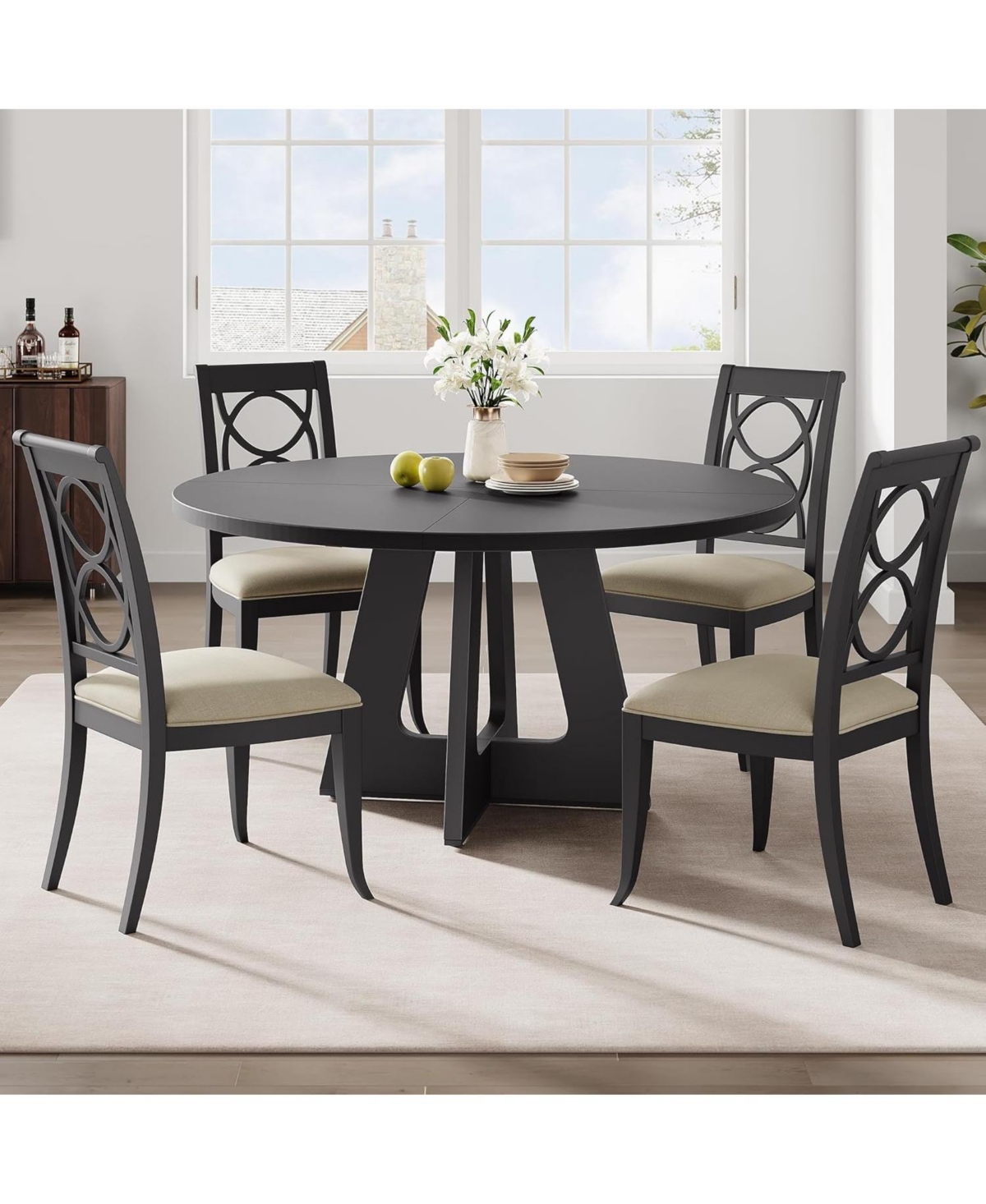 Click here for gaomon 47" Round Dining Table Set for 4 to 6... prices