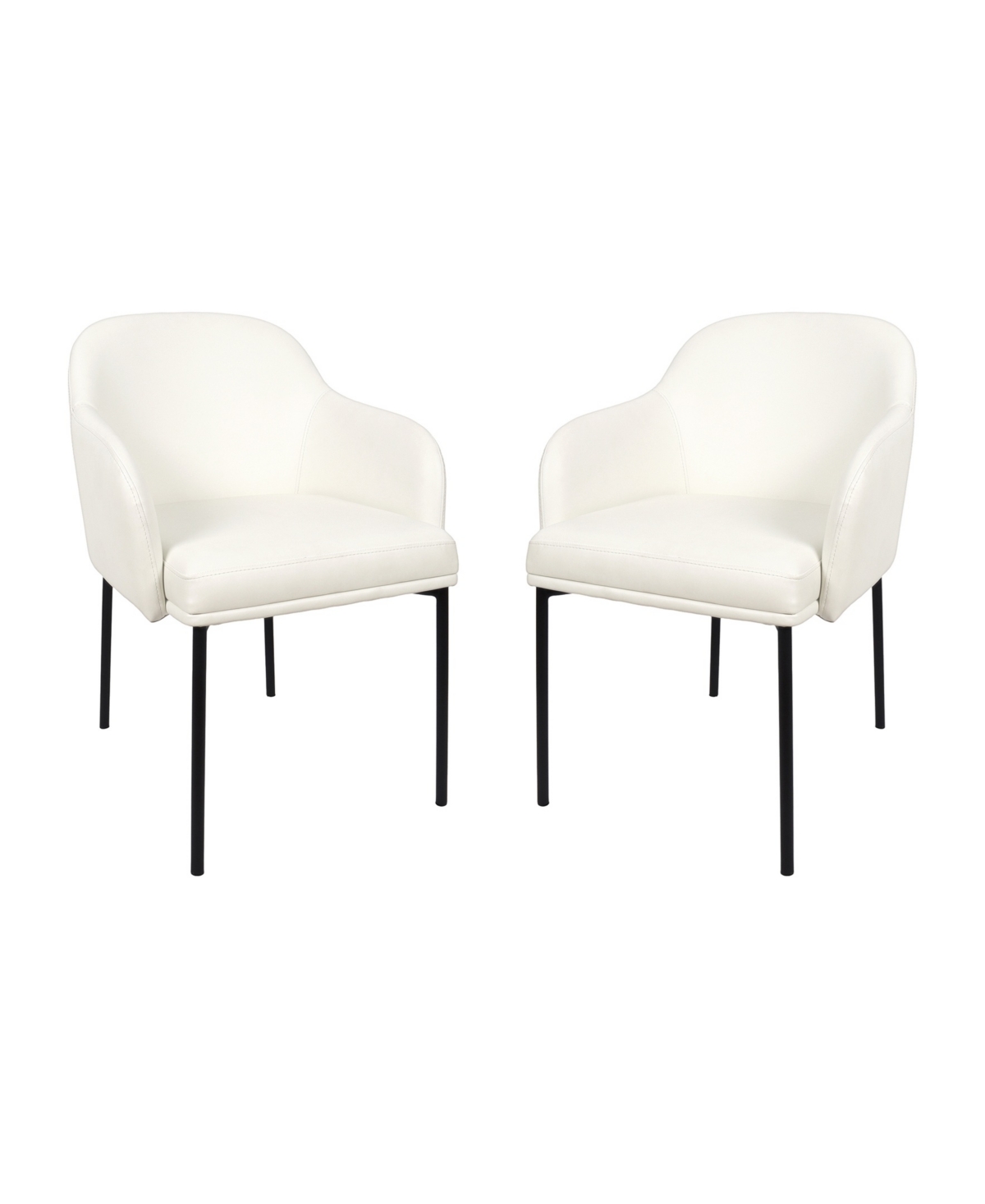 Click here for Loft Faux Leather Upholstered Dining Armchairs  Se... prices