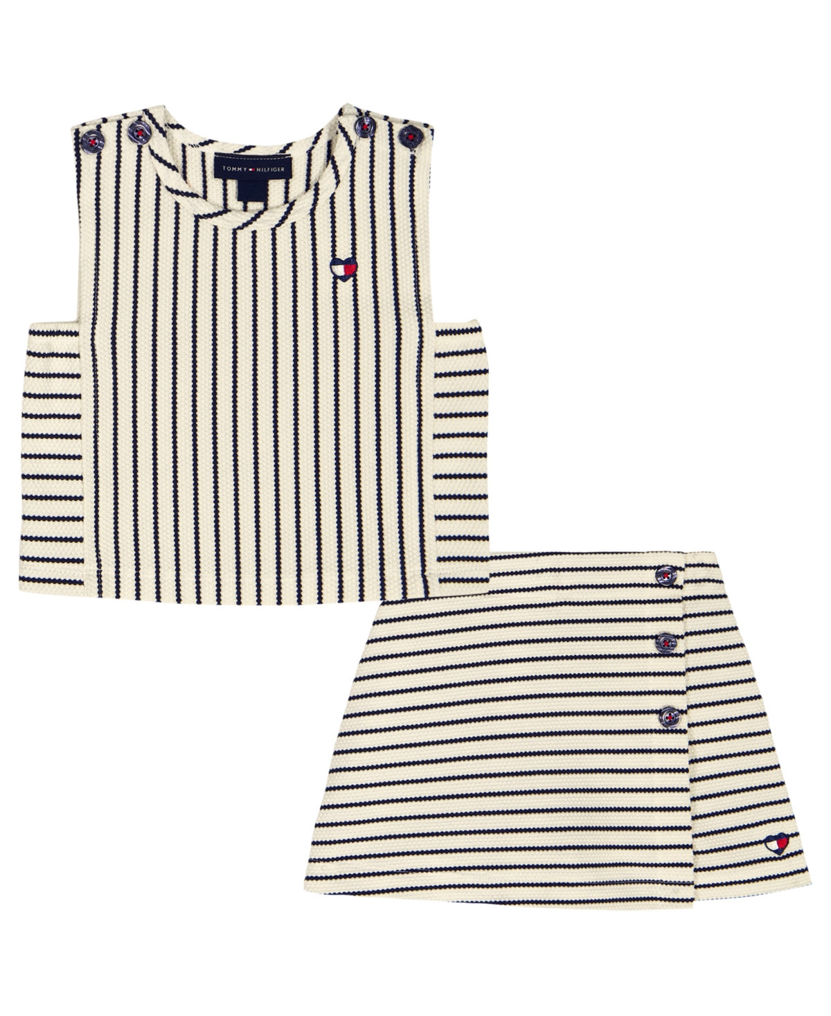 Click here for Tommy Hilfiger Girls Toddler 2T-4T Popcorn Pique S... prices