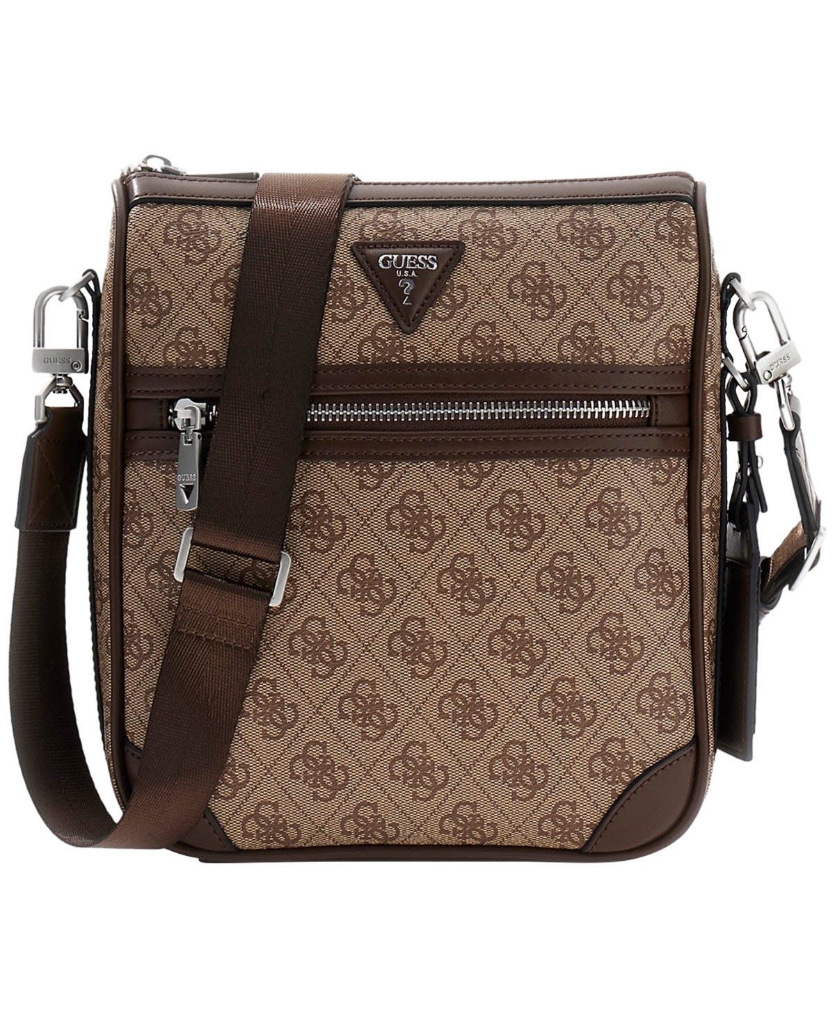 Click here for Guess Mens Milano Monogram Pattern Crossbody Bag -... prices