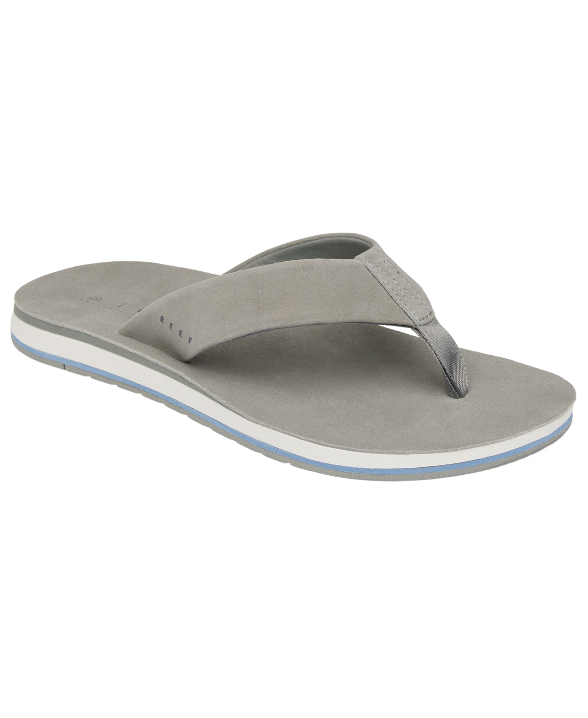 Click here for Reef Mens Ojai Classic Round-Toe Sandals - Gray Su... prices