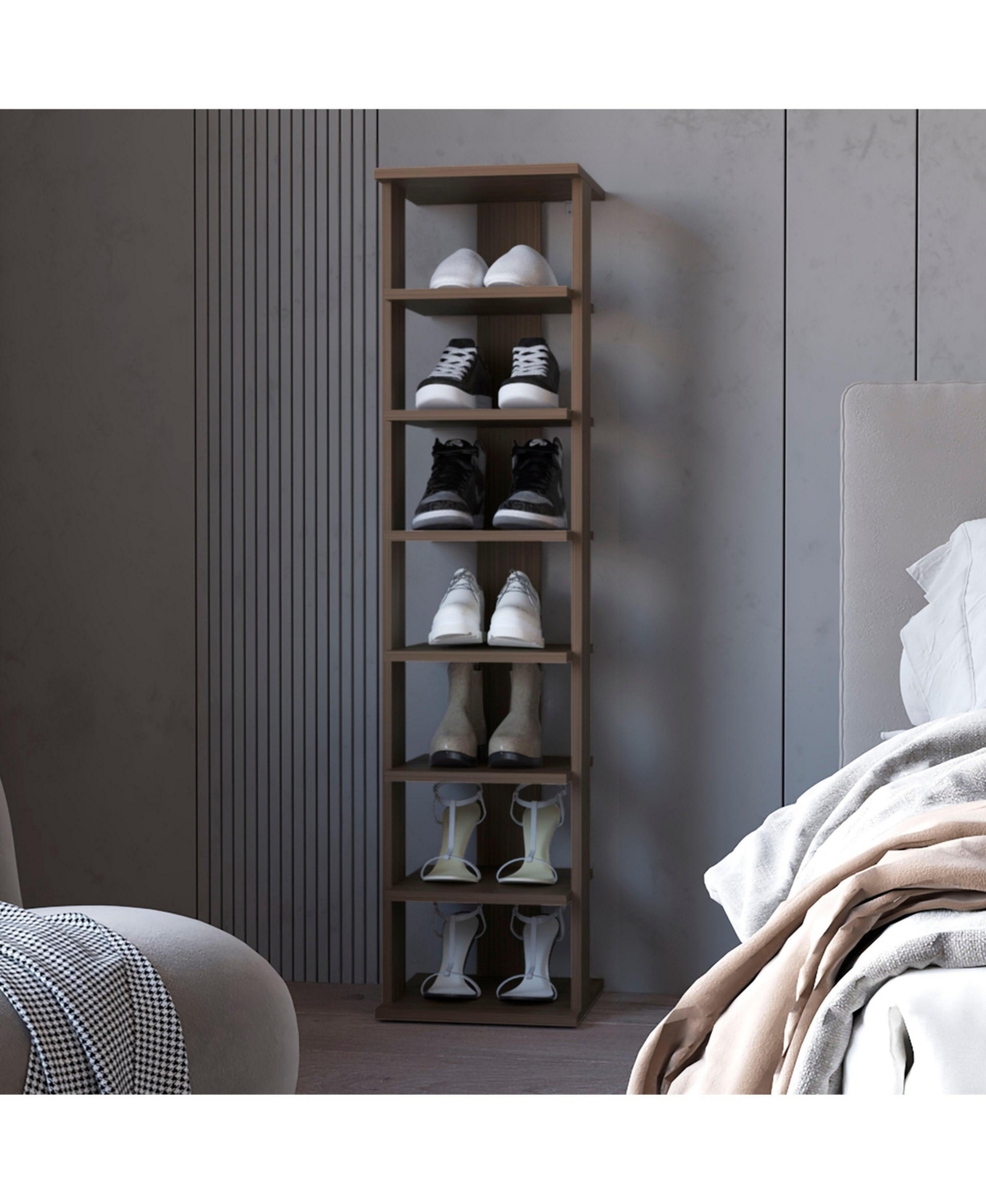 Click here for Fm Furniture Ivonny 7-Tier Tall Vertical Shoe Rack... prices