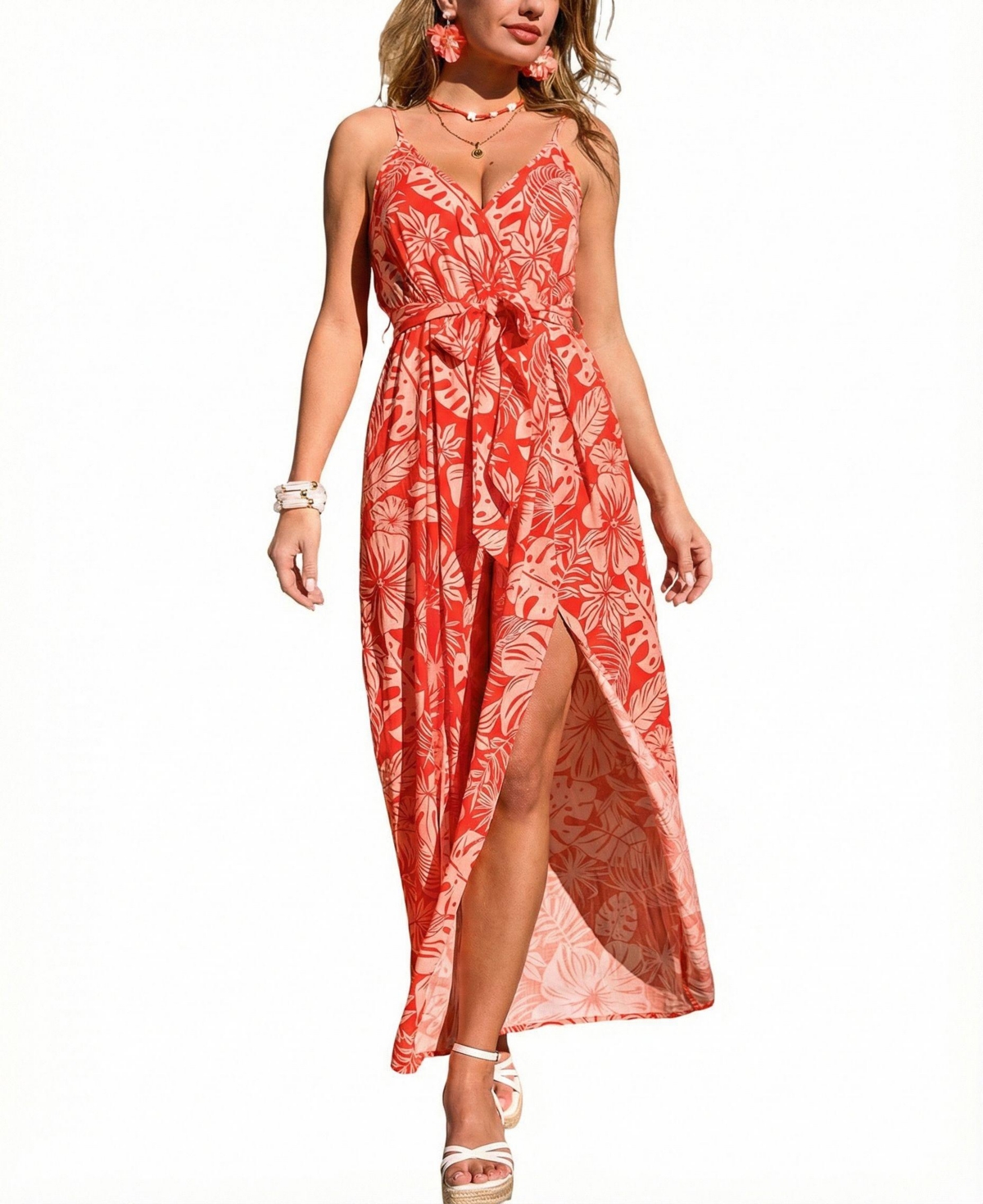 Click here for Cupshe Womens At the Lighthouse Tropical Jumpsuit... prices