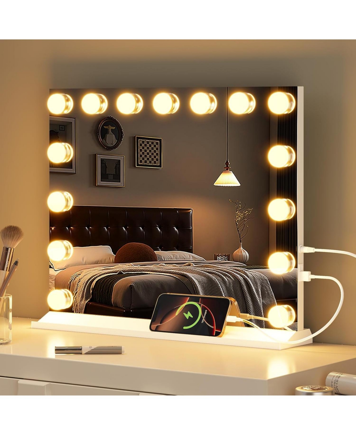 Click here for Vanity Mirror with Lights Makeup Mirror with Usb/T... prices