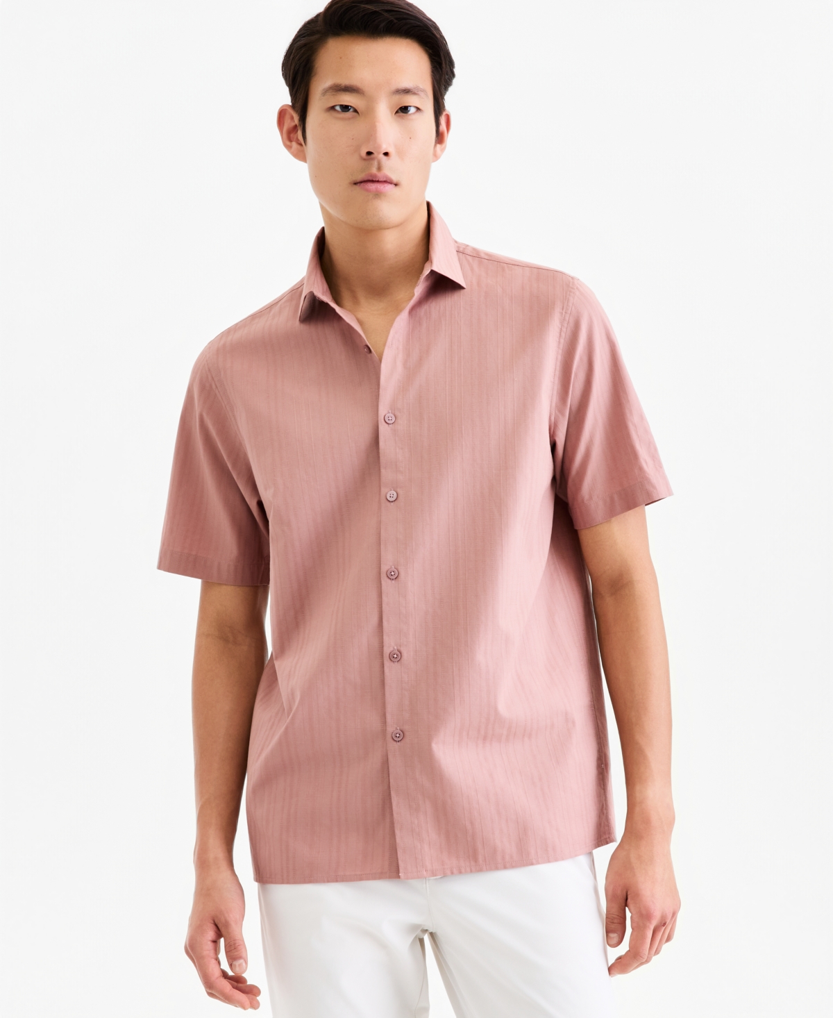 Click here for Alfani Mens Short-Sleeve Solid Texture Shirt  Macy... prices