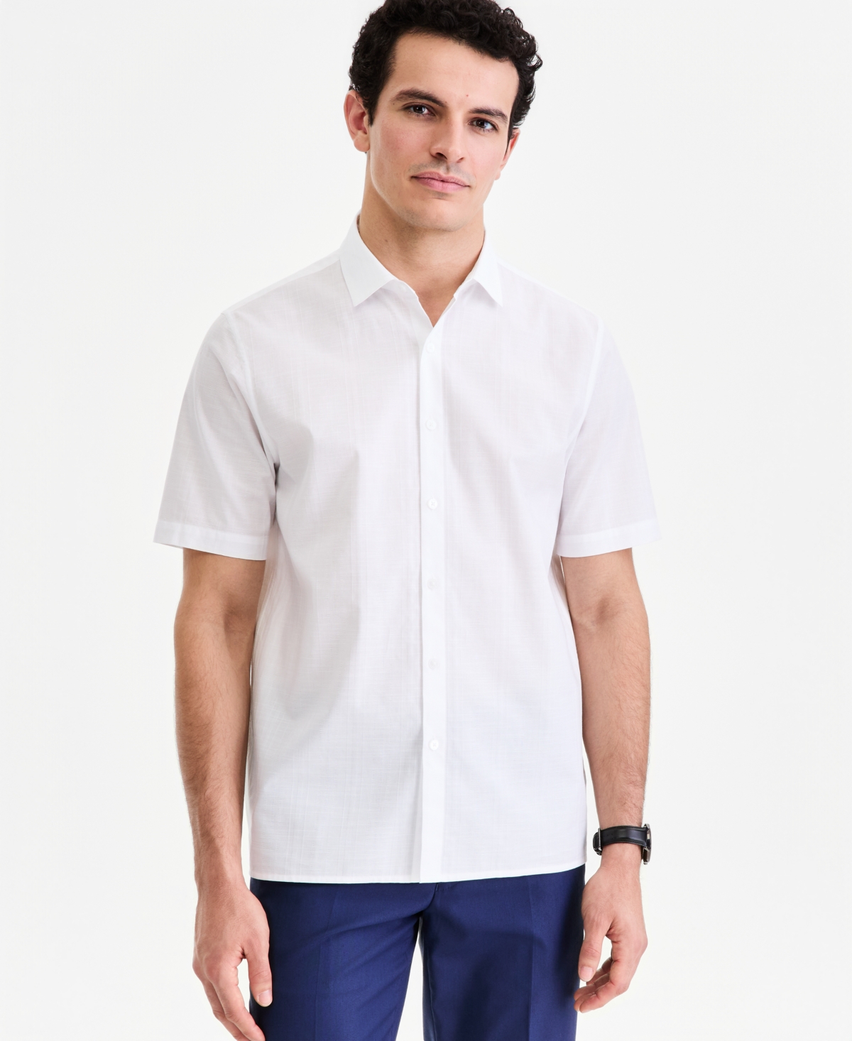 Click here for Alfani Mens Short-Sleeve Solid Texture Shirt  Macy... prices