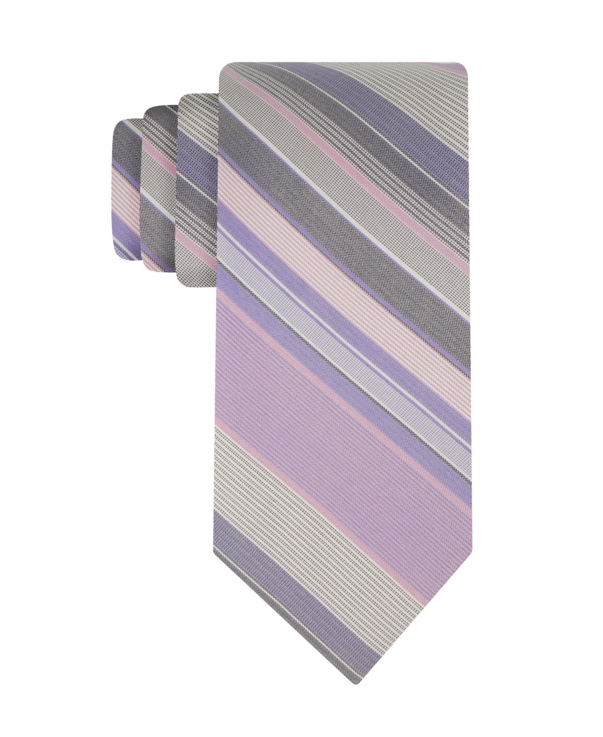 Click here for Calvin Klein Mens Fabre Stripe Pattern Tie - Purpl... prices