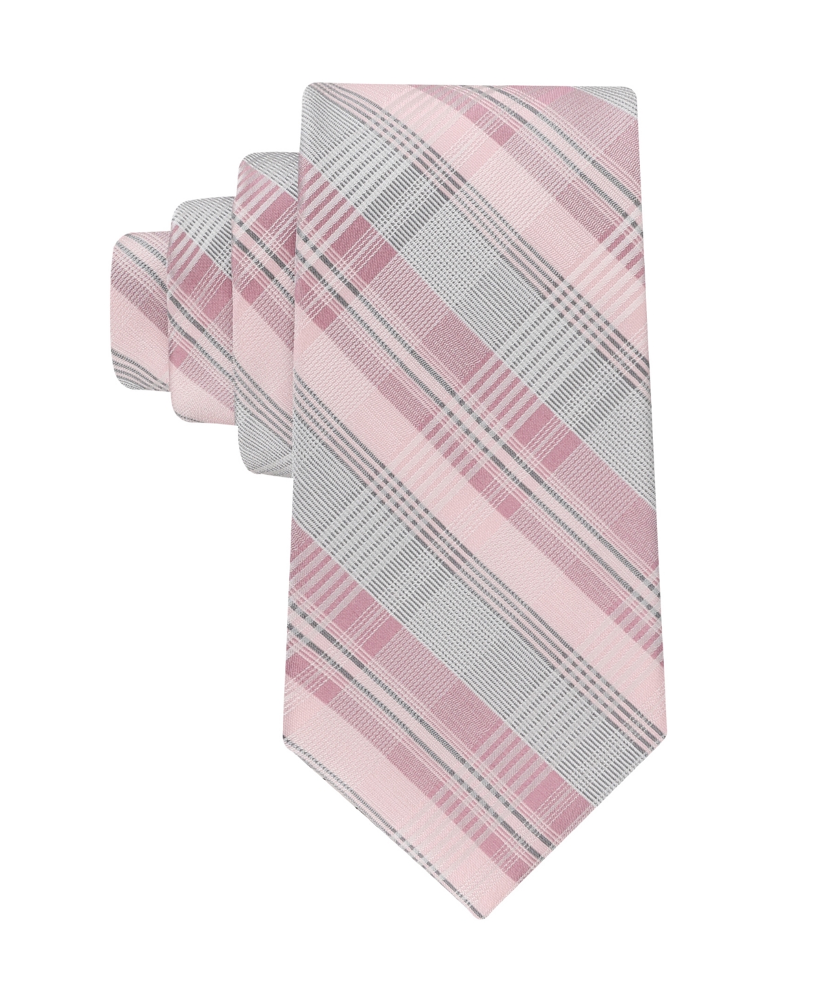 Click here for Calvin Klein Mens Gibson Plaid Tie - Pink prices