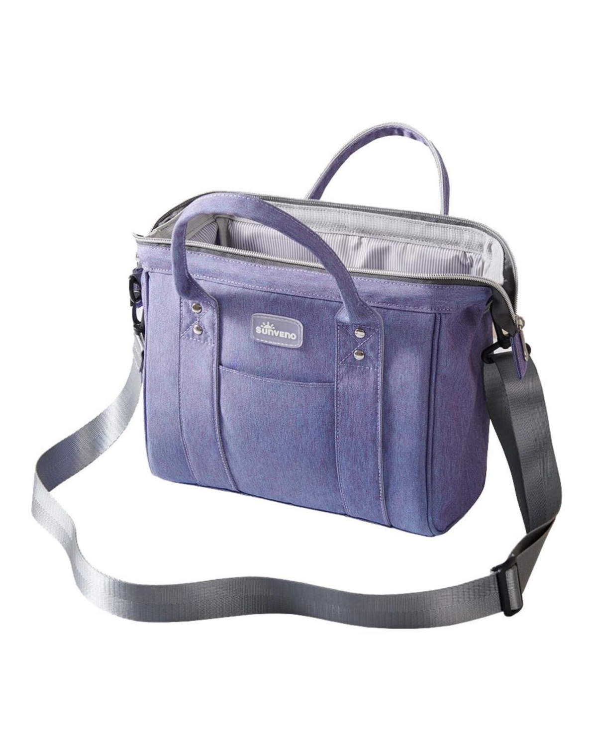 Click here for Sunveno Small Crossbody Diaper Bag - Purple prices