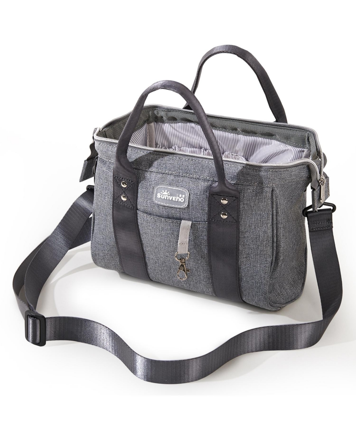 Click here for Sunveno Small Crossbody Diaper Bag - Grey prices