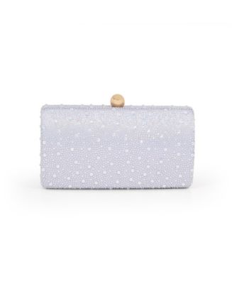 Jewel Badgley Mischka Woman's Heather Opal Crystal Minaudiere - Macy's