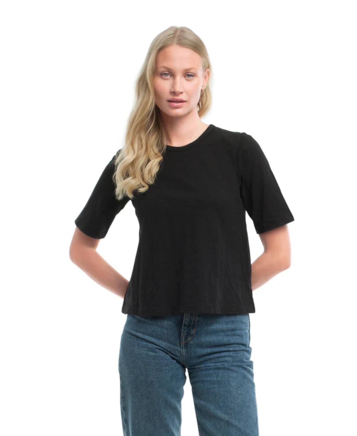 Click here for Wilt Clothing Womens Baby Fit Elbow Sleeve Tee - B... prices
