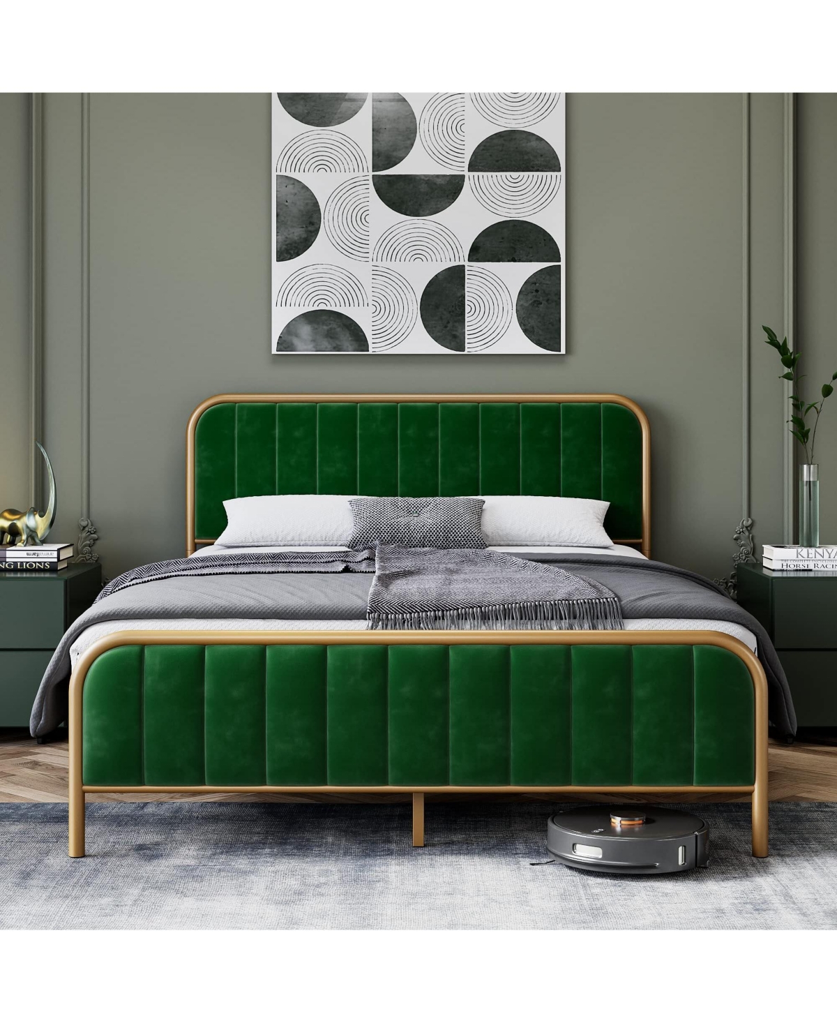 Click here for Gaomon Queen Size Platform Bed Frame  Wood Slat Su... prices