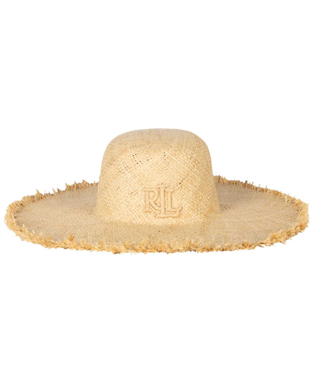 Click here for Lauren Ralph Lauren 3D Logo Raffia Sun Hat - Natur... prices