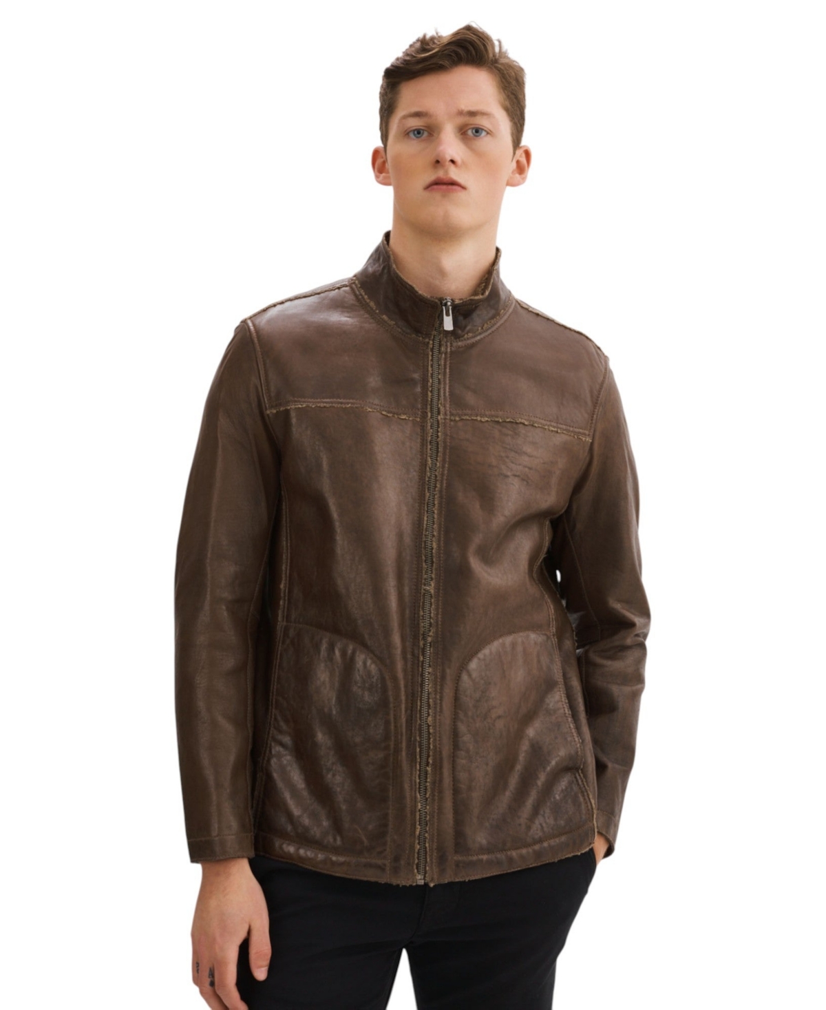 Click here for Regency Leathers Mens Edward-f Leather Jacket with... prices