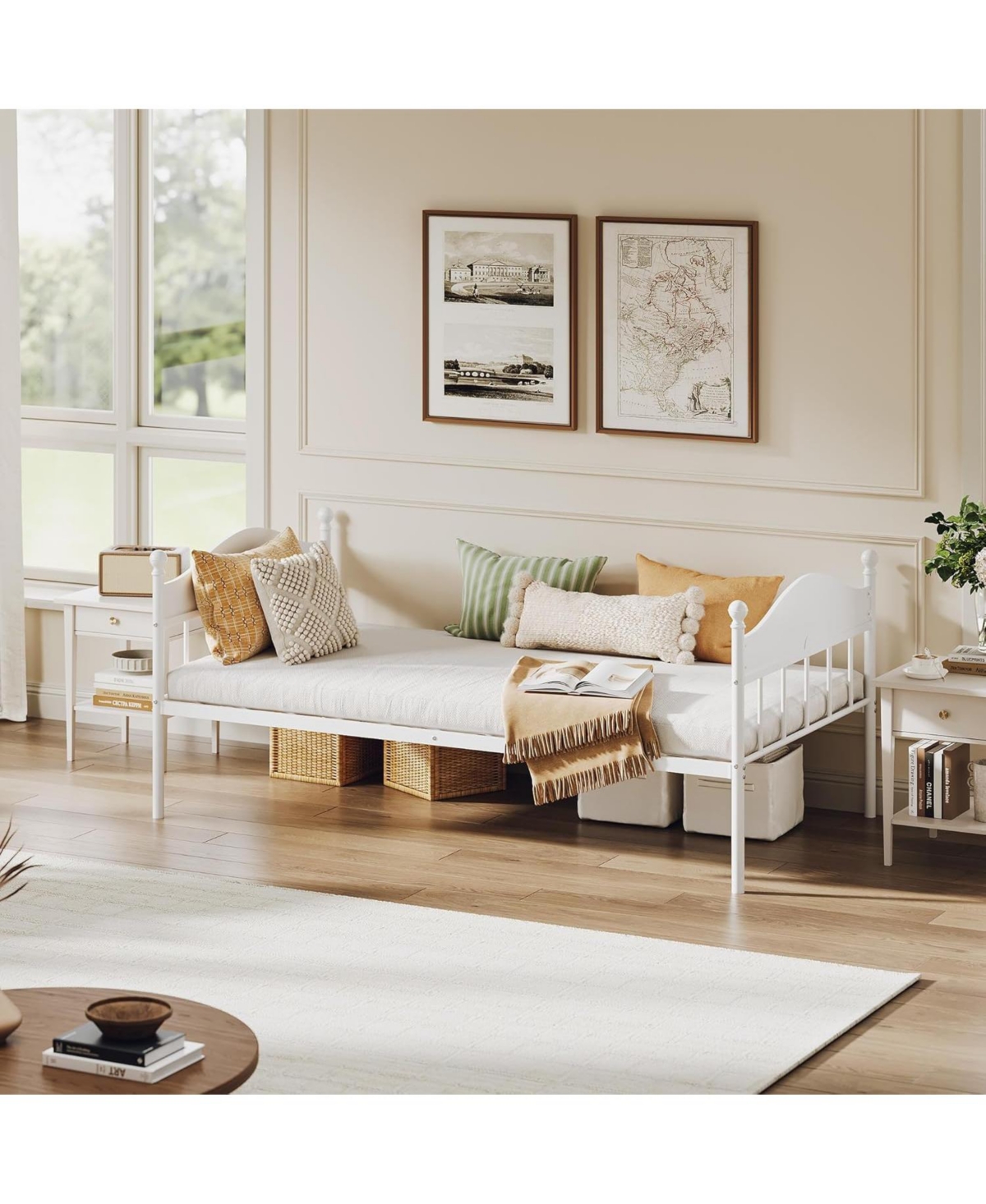 Click here for gaomon Twin Daybed Without Trundle  Sturdy Metal F... prices