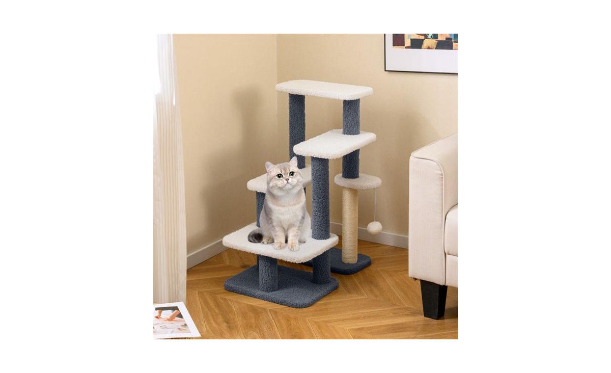 Click here for Aostirmotor 2-in-1 Pet Steps & Activity Center for... prices