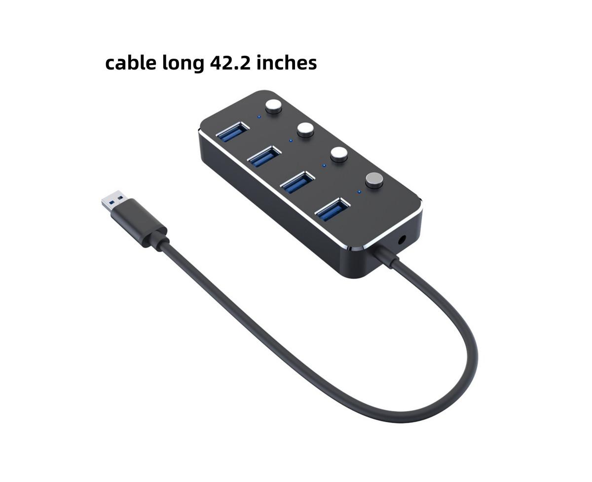 Click here for Risokeys 4-Port Usb 3.0 Hub - with 42.2" Cabl... prices
