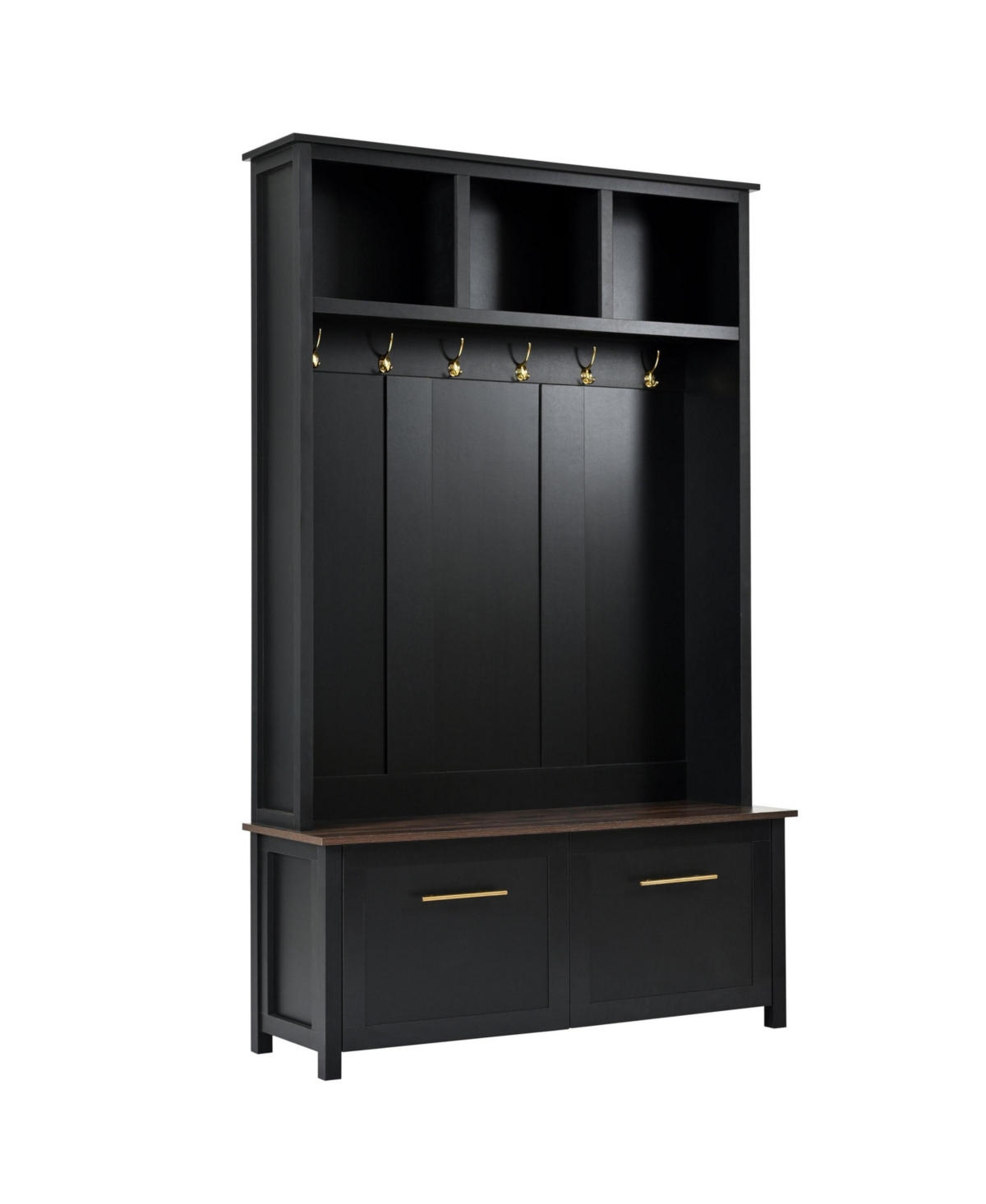 Click here for Clihome 4-in-1 Hall Tree Coat Rack with 6 Golden H... prices