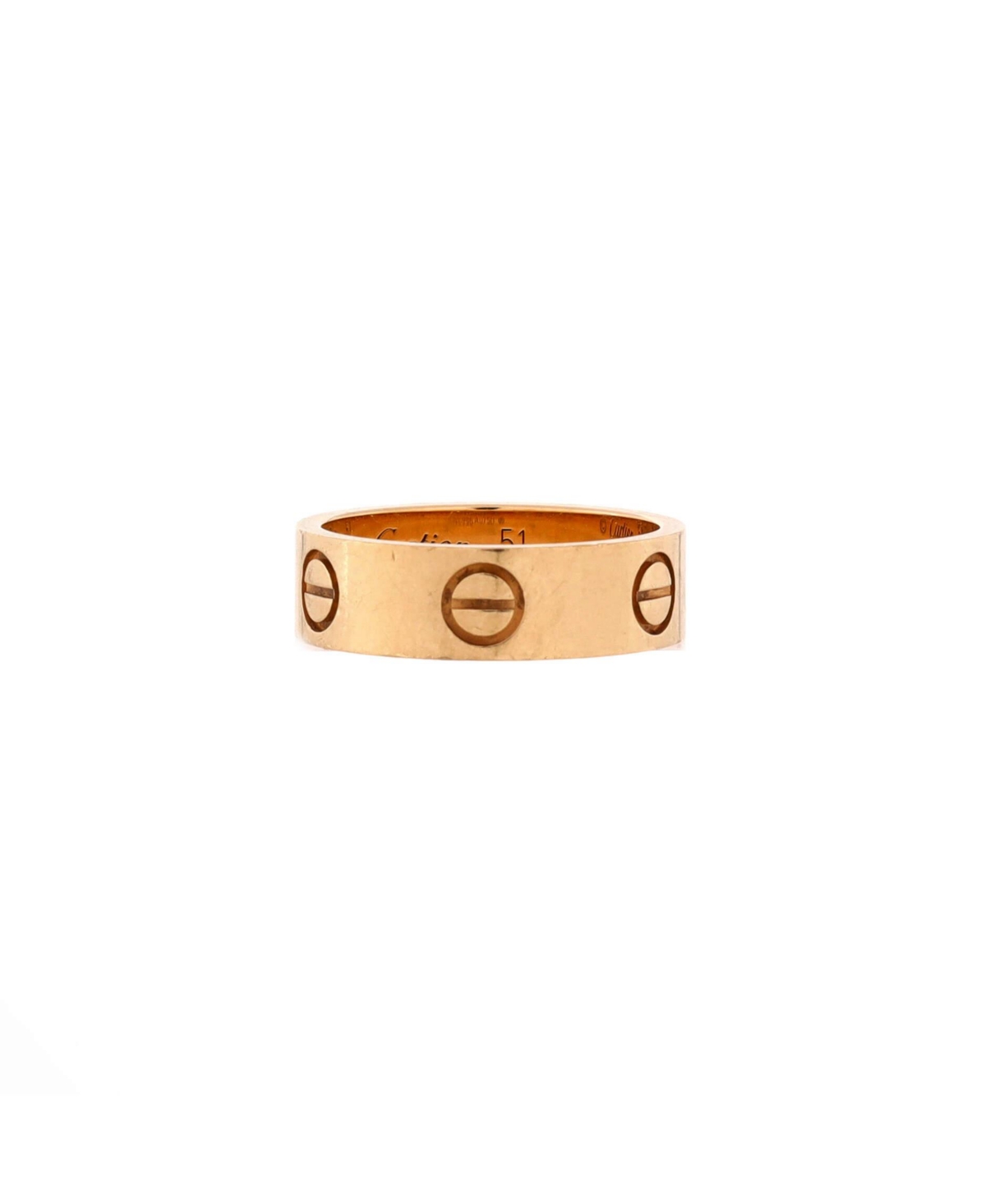 Click here for Pre-Owned Cartier Love Band Ring - 18k yellow gold prices