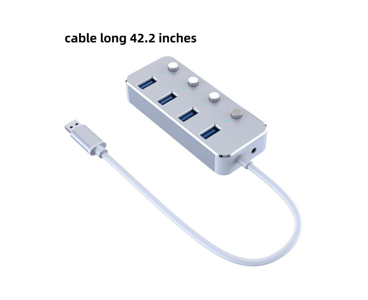 Click here for 4-Port Usb 3.0 Hub - with 42.2" Cable 5Gbps H... prices