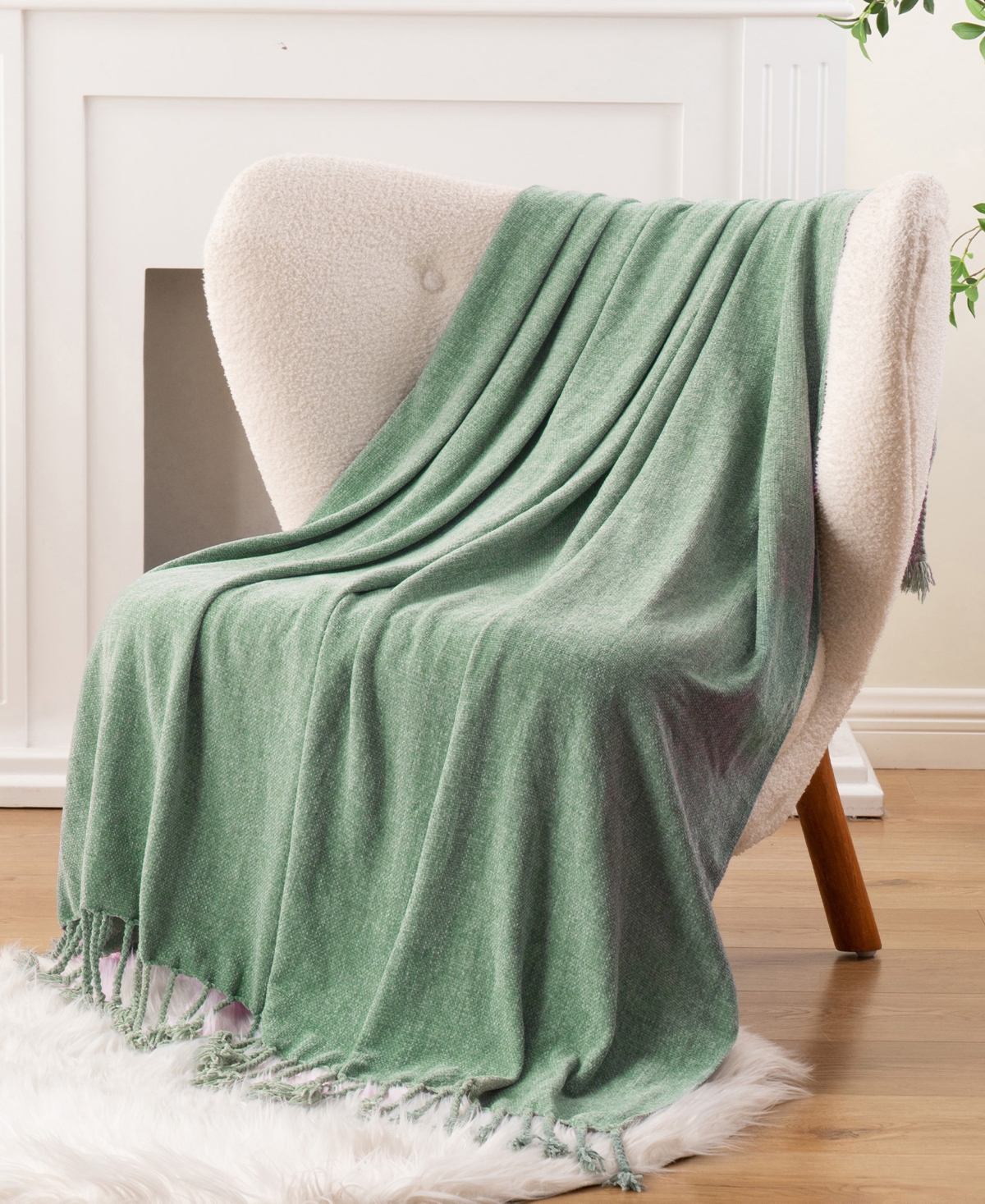 Click here for Battilo Lifestyle Chenille Throw with Fringe Tasse... prices