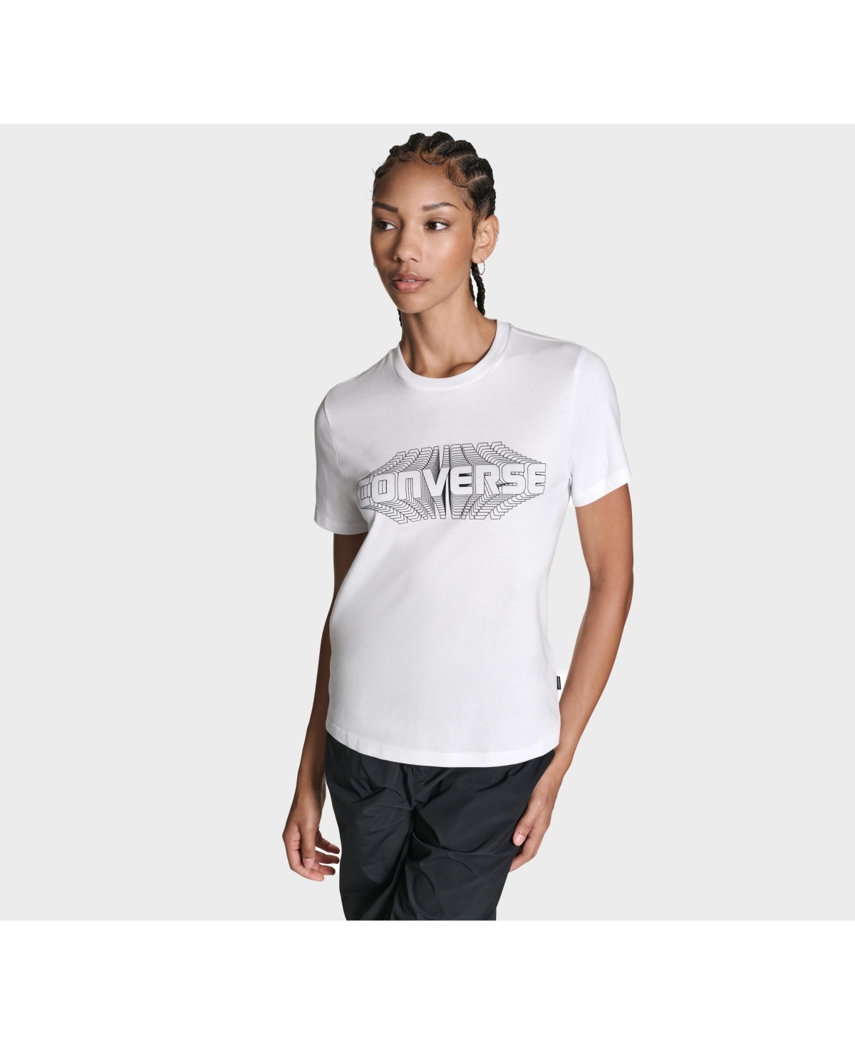 Click here for Converse Womens Multiplied T-Shirt - White 10a prices