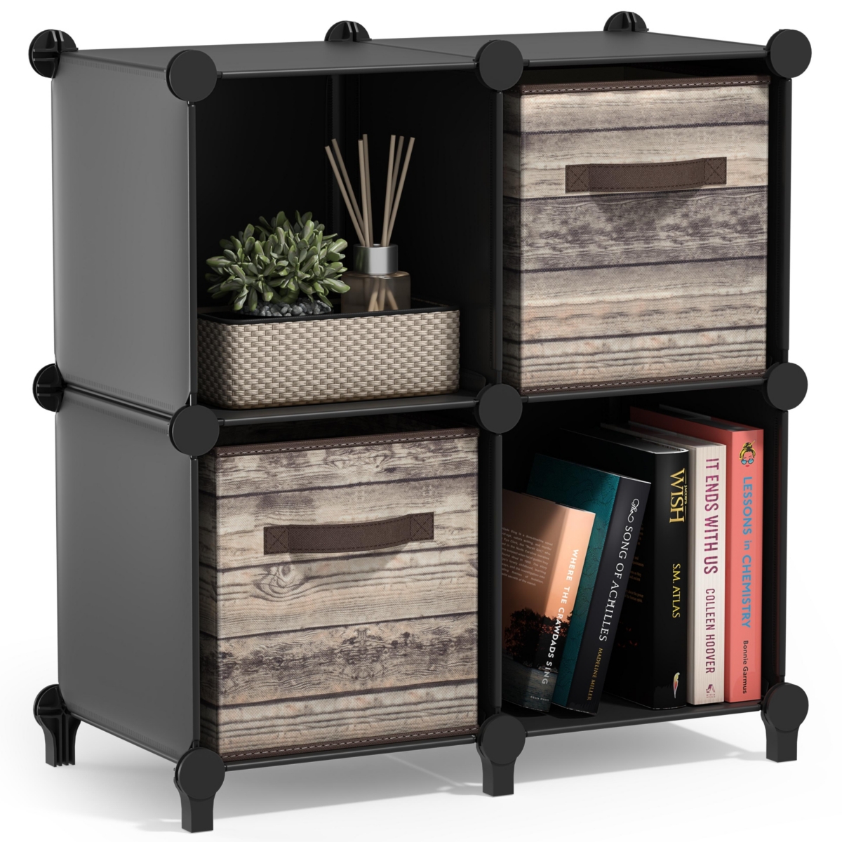 Click here for Sorbus 4-Cube Storage Organizer Cubby Shelf for Cl... prices