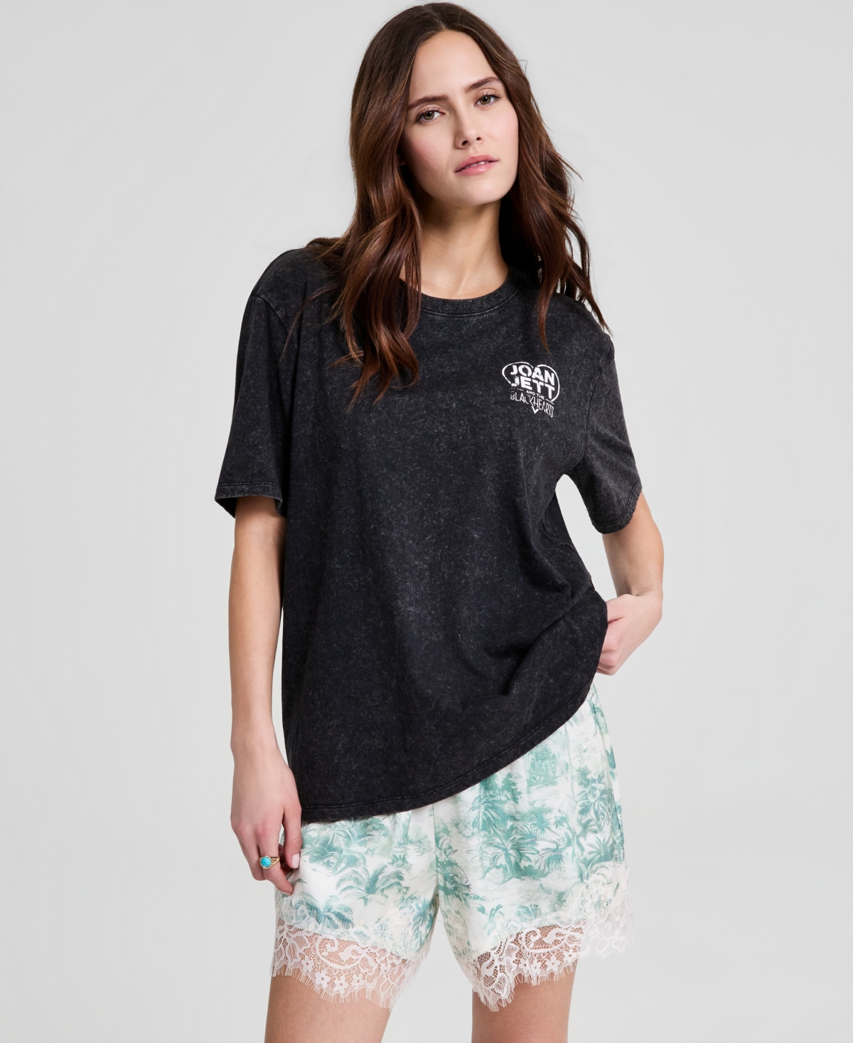 Click here for And Now This Womens Joan Jett Graphic-Print Crewne... prices