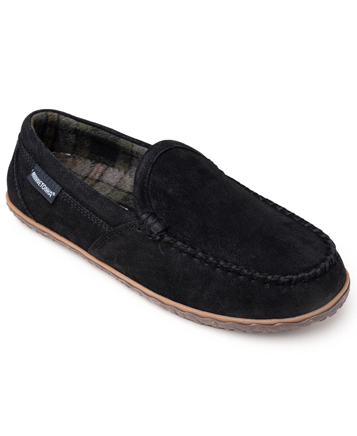 Click here for Minnetonka Mens Tilden Suede Indoor/Outdoor Slippe... prices