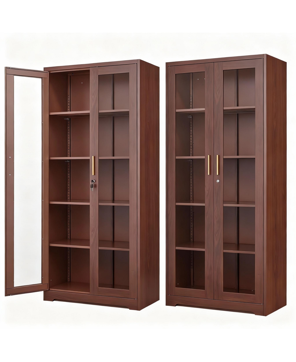 Click here for Yigii Tempered Glass Cabinet  Thickened Metal  Sto... prices