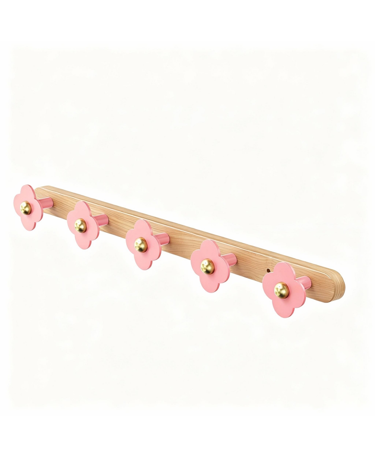 Click here for Yigii Wood Wall Hooks - Heavy Duty  5 Pack - Pink prices