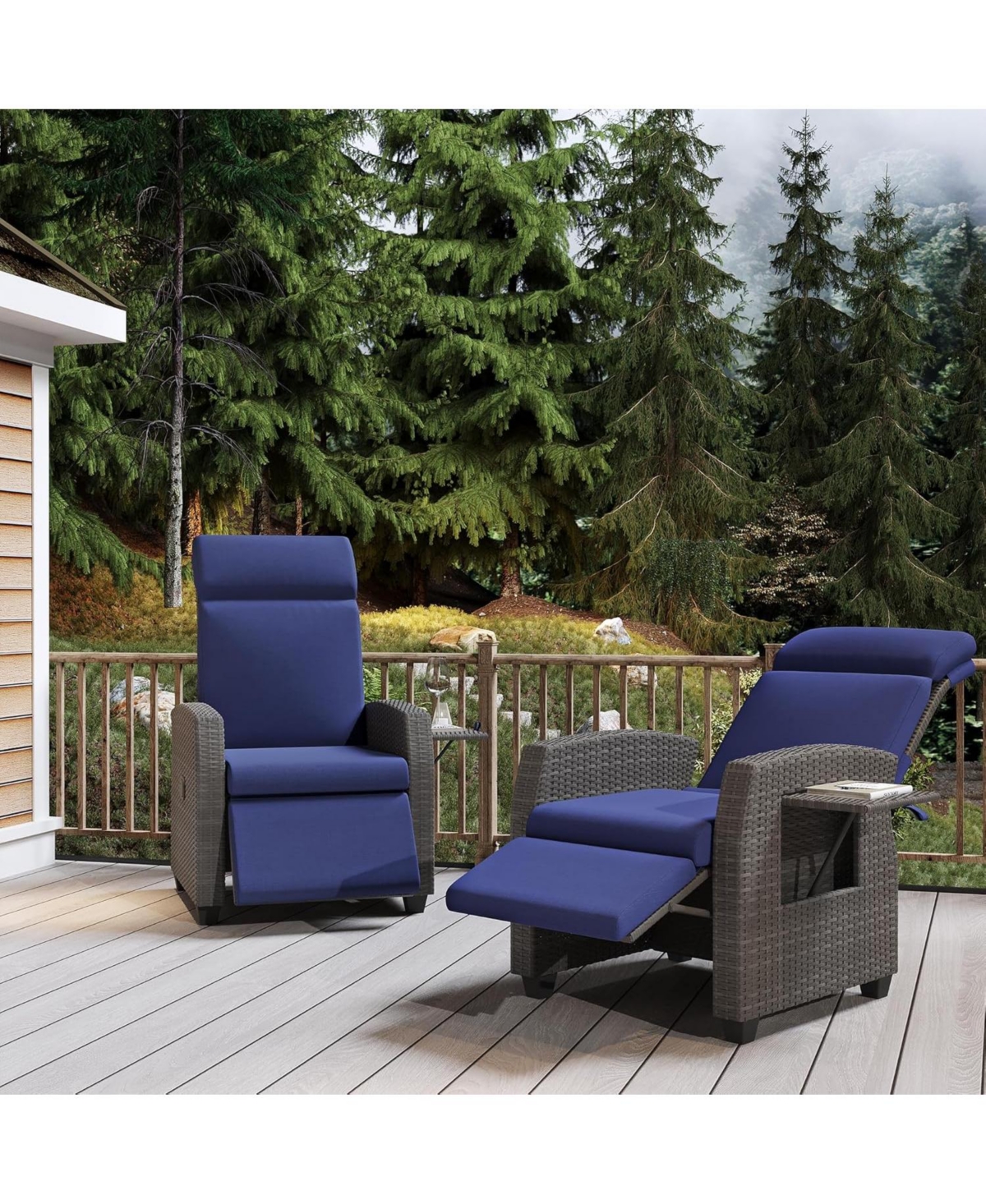 Click here for gaomon Outdoor Recliner with Independently Adjusta... prices
