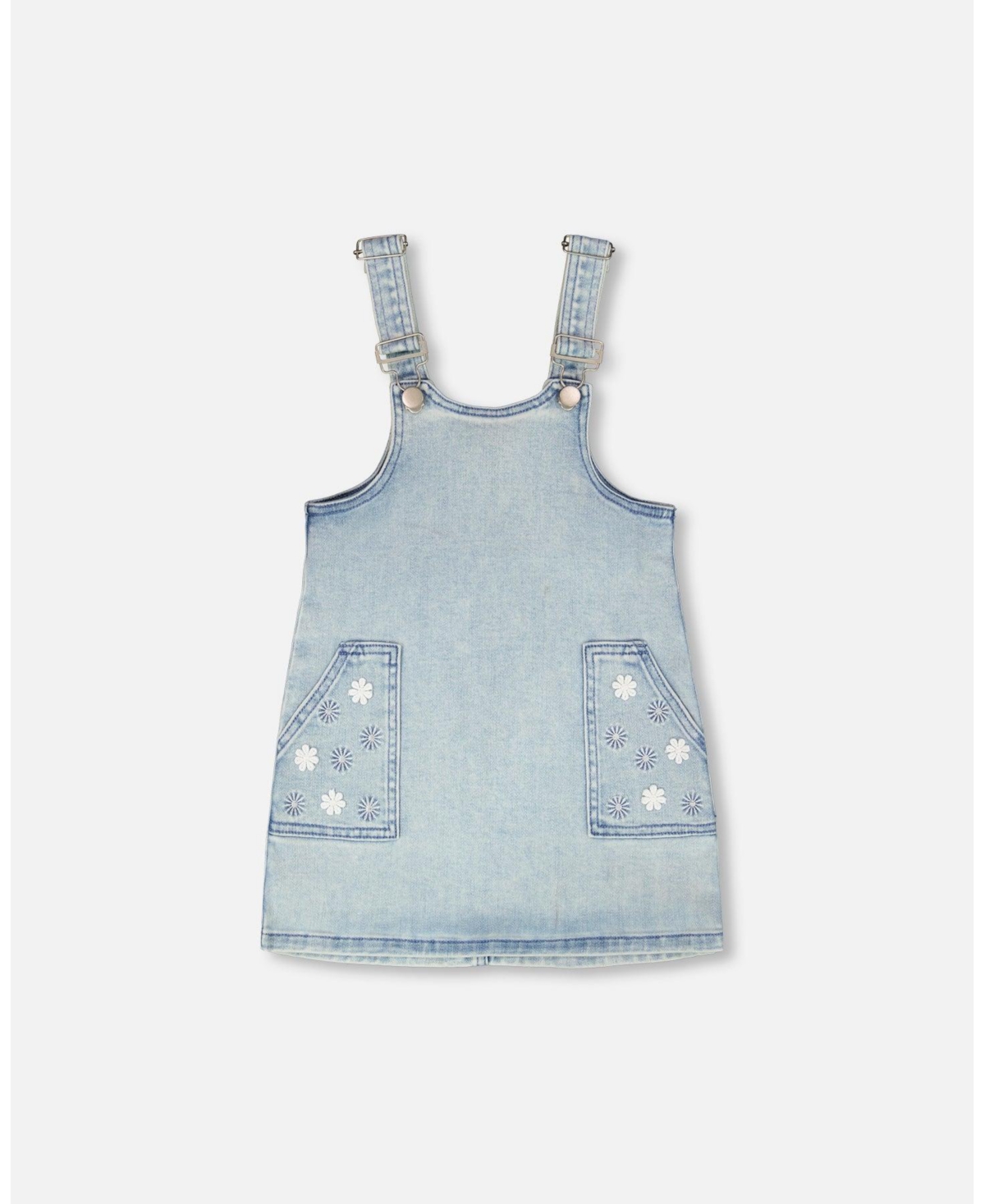 Click here for Deux par Deux Girl Light Denim Overall Dress - Chi... prices