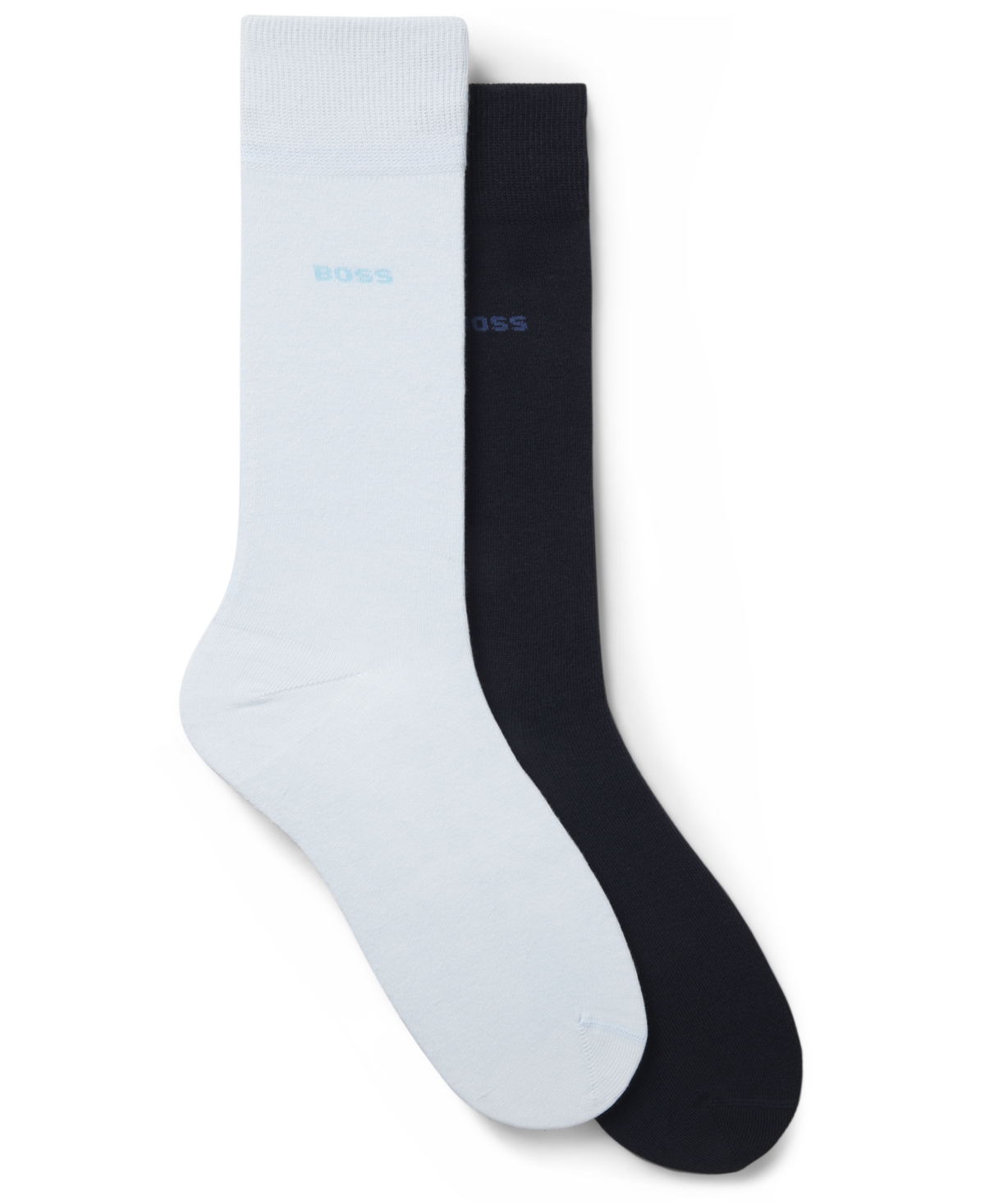 Click here for Hugo Boss Mens Solid Socks  2-Pack - Blue/Navy prices