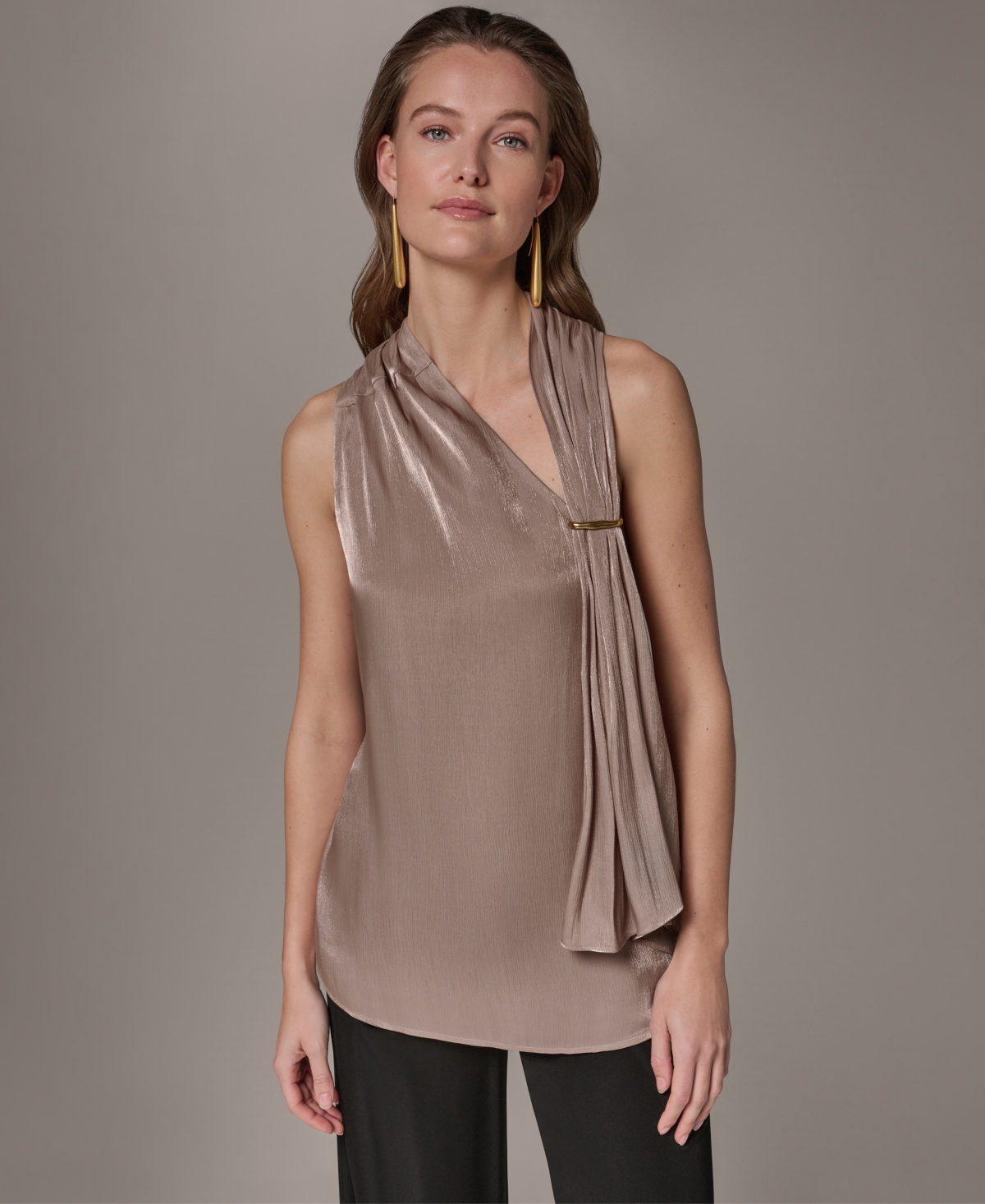 Click here for Donna Karan New York Womens Asymmetrical Halter Ne... prices