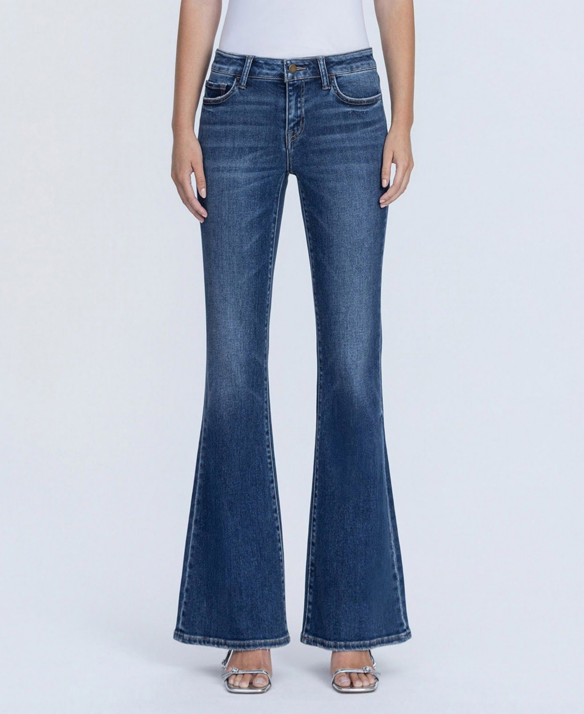 Click here for Flying Monkey Womens Low Rise Easy Flare Jeans - E... prices