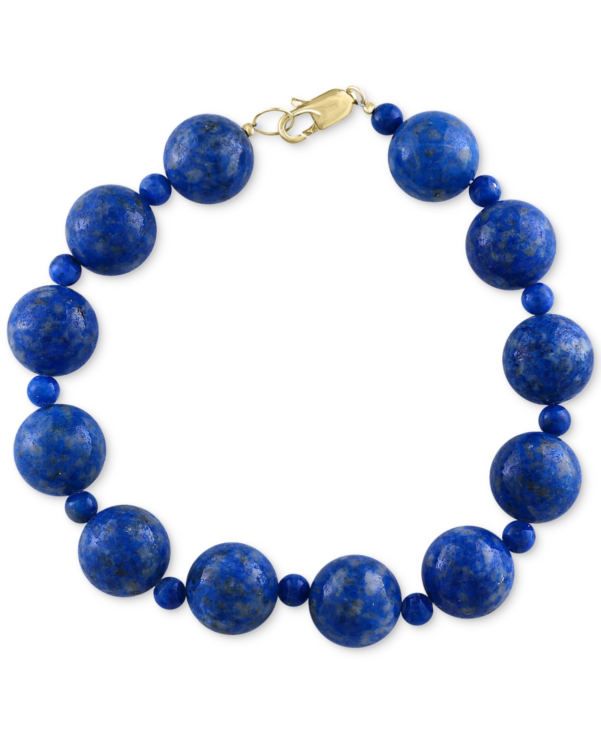 Click here for Effy Lapis Lazuli (4 & 12mm) Beaded Bracelet in 14... prices